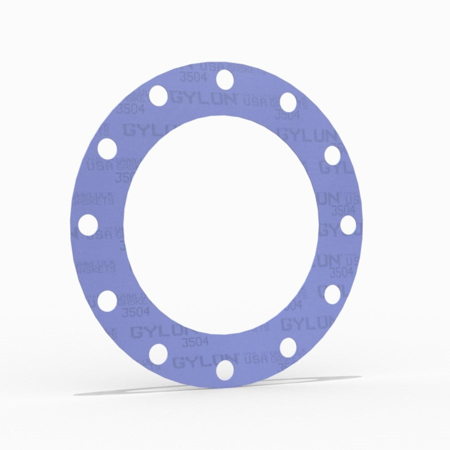 10" Full Face Flange Gasket (w/4 Bolt Holes) - 150 Lbs. - 1/8" Thick G ...
