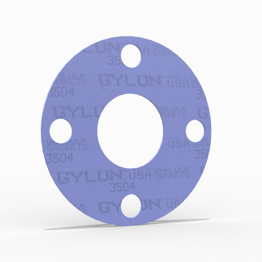 1" Full Face Flange Gasket (w/4 Bolt Holes) - 150 Lbs. - 1/8" Thick Ga ...
