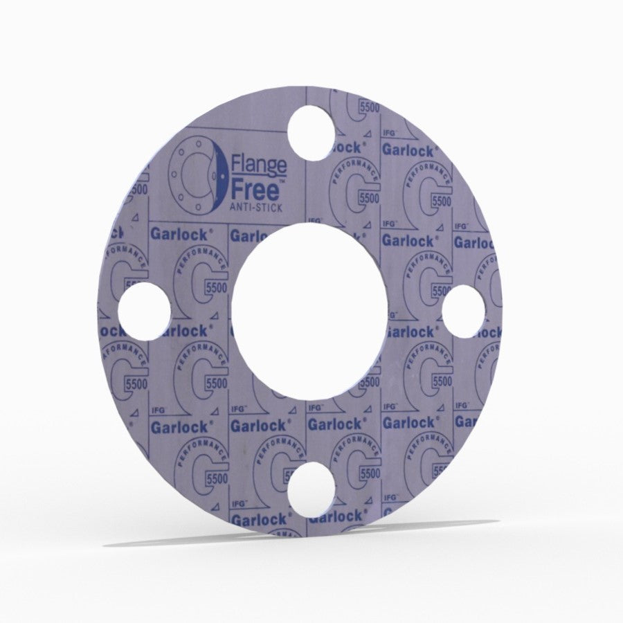 1" Full Face Flange Gasket (w/4 Bolt Holes) - 150 Lbs. - 1/8" Thick Ga ...