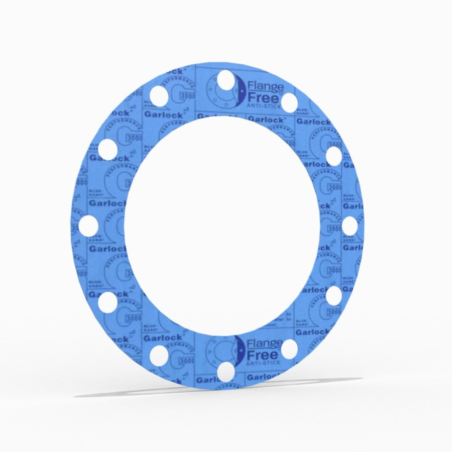 6" Full Face Flange Gasket (w/8 Bolt Holes) - 300Lbs . - 1/16" Thick G ...