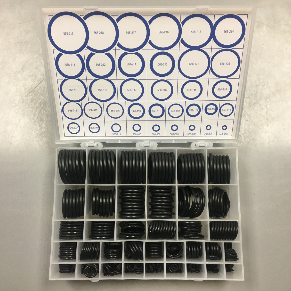 O-Ring Kit, US Industrial Standard AS568 Buna-N 70A Durometer, 436 Pie ...